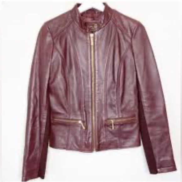 MICHAEL Michael Kors | Jackets & Coats | Michael Kors Burgundy Oxblood ...